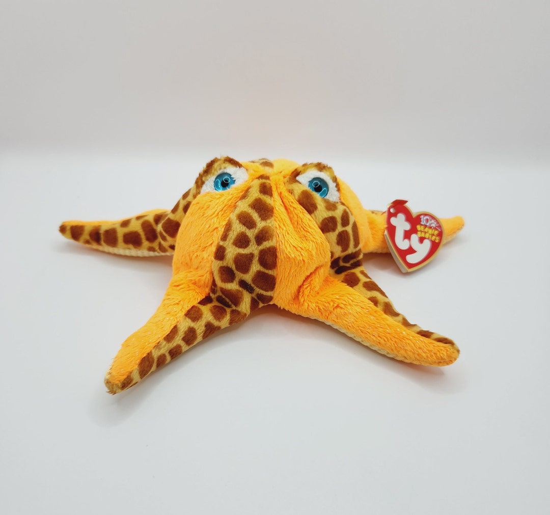 Vintage Ty Beanie Baby 'wish' the Orange Starfish (7.5 Inch) - Etsy