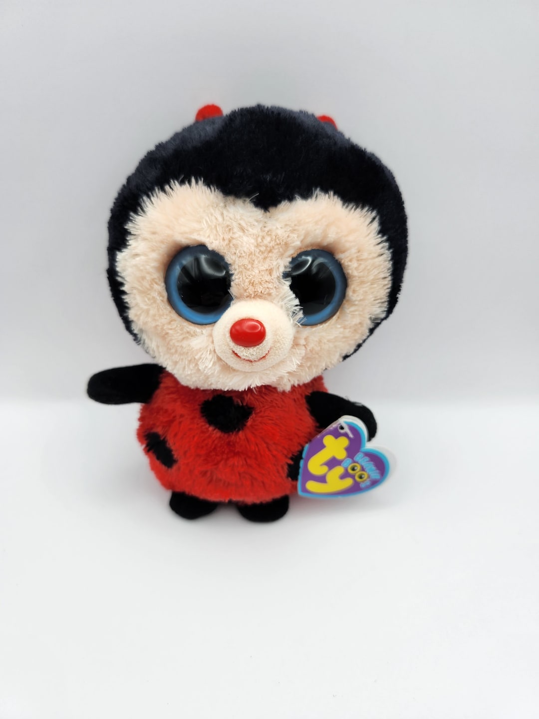 Ty Beanie Boo 'bugsy' the Ladybug 6 Inch Purple Hang - Etsy