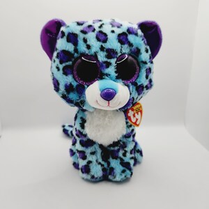 Vintage Ty Beanie Boo 'lizzie' the Blue Leopard (medium 9 Inch ...
