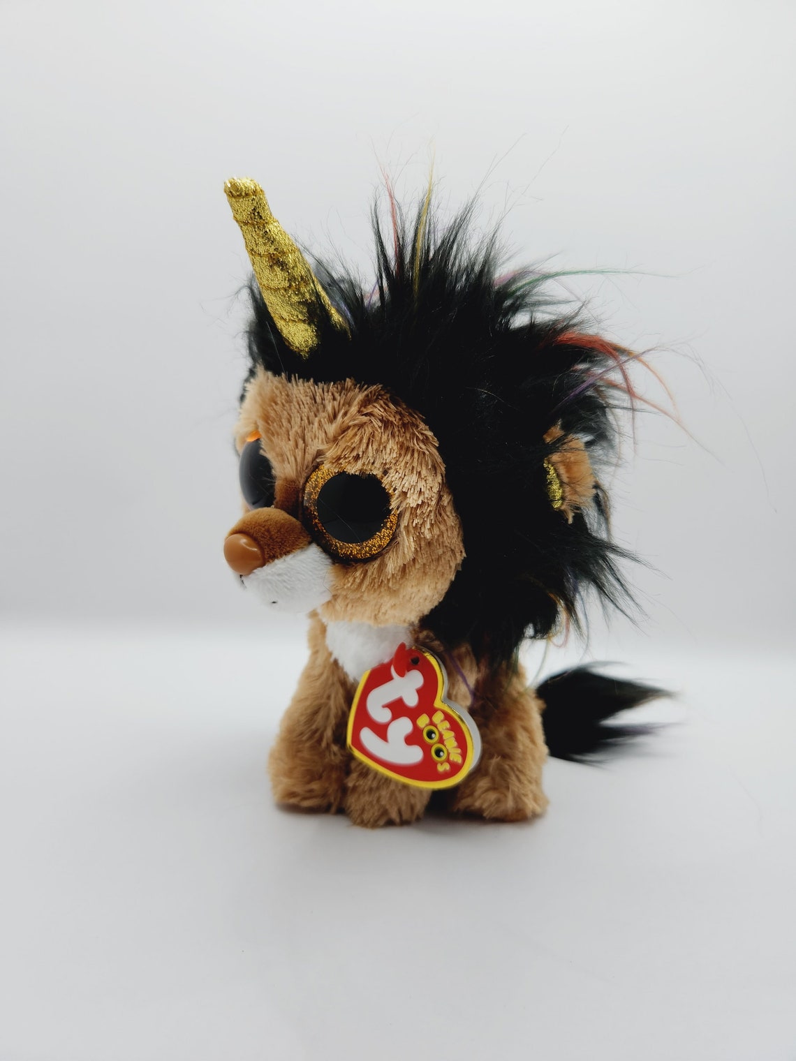 Ty Beanie Boo 'ramsey' the Unicorn Lion 6 Inch - Etsy