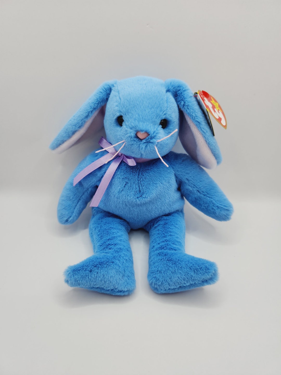 Vintage Ty Beanie Baby 'marsh' the Blue Bunny Rabbit 8.5 Inch 30th ...
