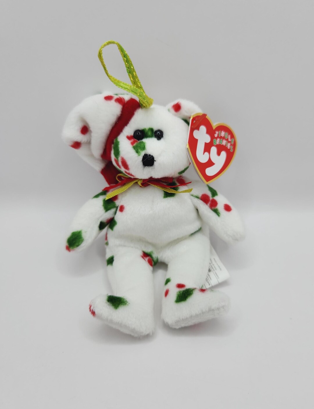 Ty Jingle Beanie Bear '1998 Holiday Teddy' - Tree Ornament - Etsy