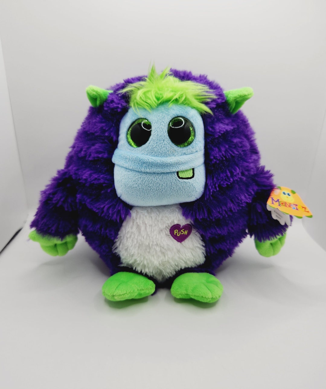 Vintage Ty Monstaz Beanie Plush 'frankie' (medium 9 Inch) - With Sound ...