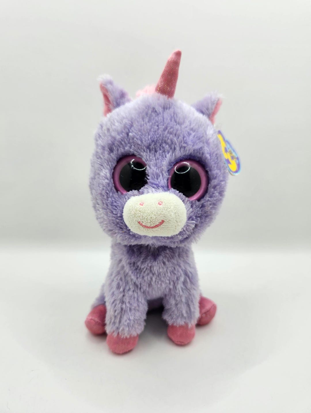 Ty Beanie Boo Rainbow Unicorn: Purple Plush Toy (6 Inch) Rare - Etsy