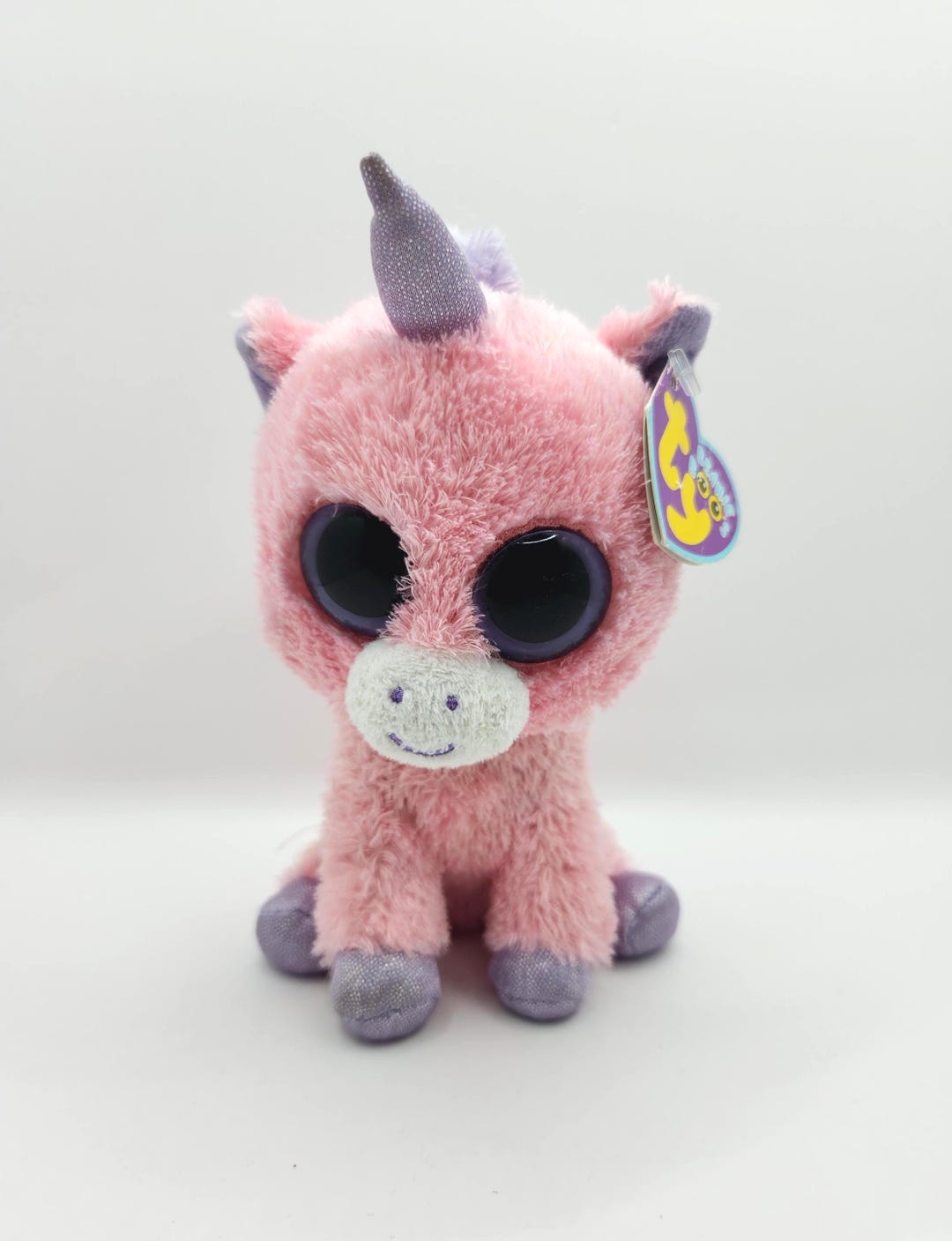 Vintage Ty Beanie Boo 'magic' the Pink Unicorn (6 Inch) Purple Tush Tag ...