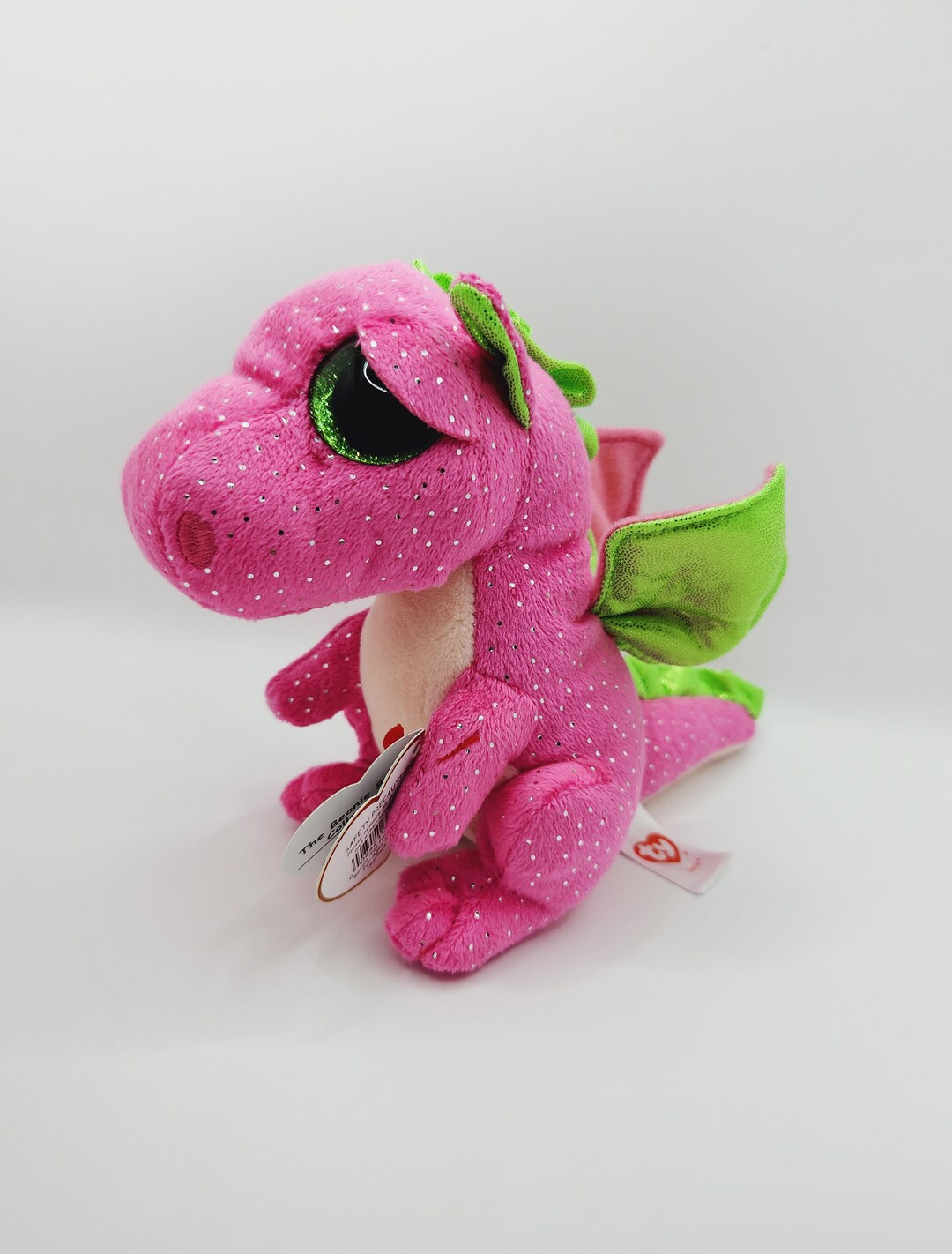 Vintage Ty Beanie Boo "darla" the Pink Dragon (6 Inch) - Etsy