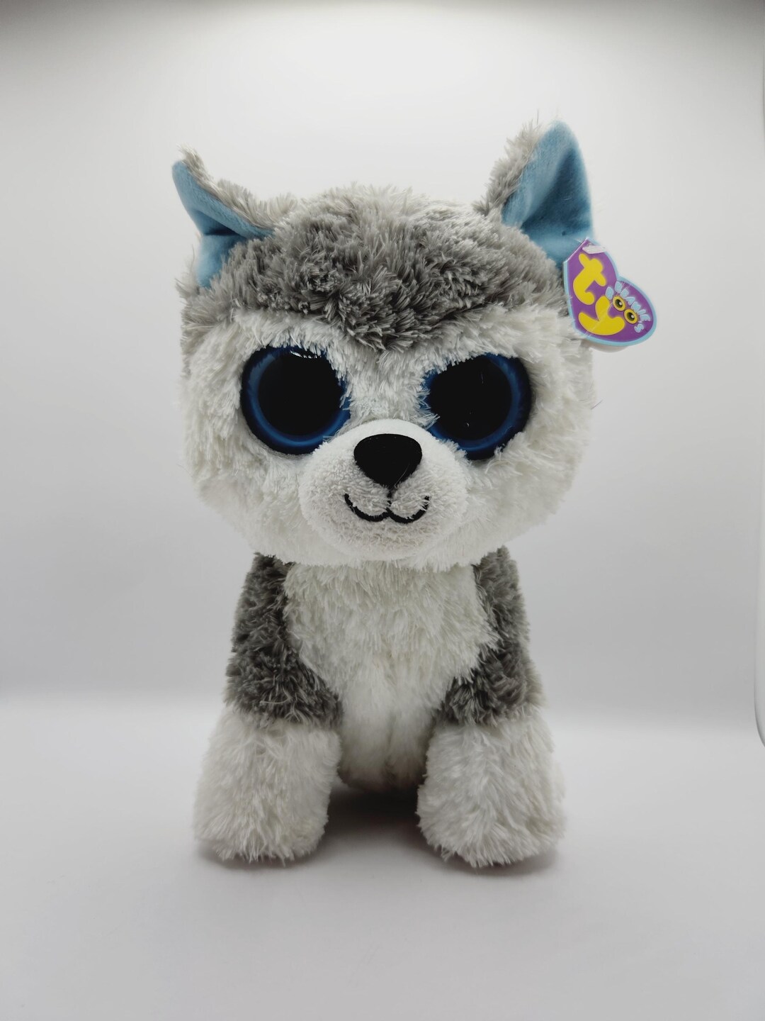 Vintage Ty Beanie Boo 'slush' the Husky Dog (6 Inch) Purple Hang Tag ...