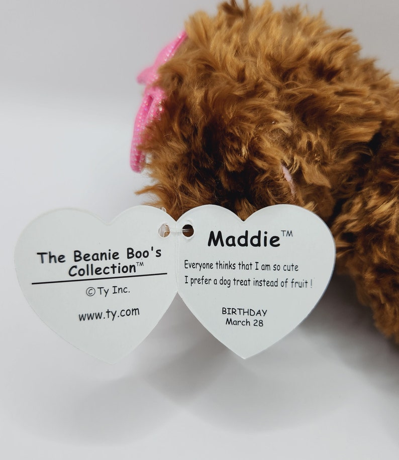 Ty Beanie Boo 'Maddie' le chien caniche brun (6 pouces) - Etsy France