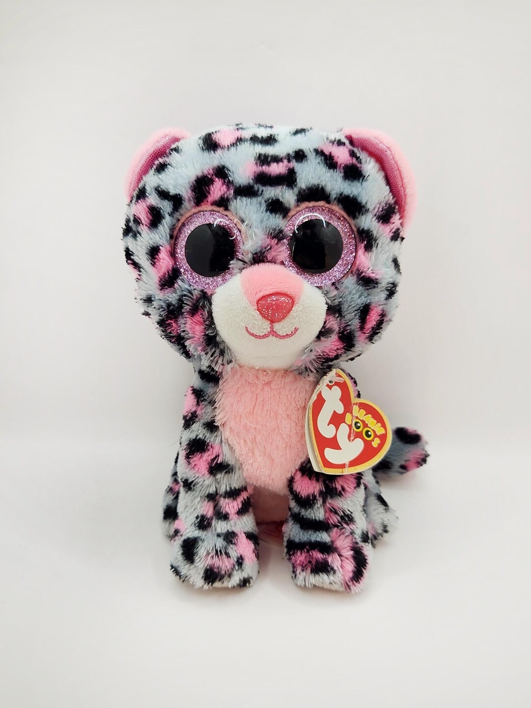 Vintage Ty Beanie Boo "tasha" the Leopard (6 Inch) - Damaged Hang Tag ...