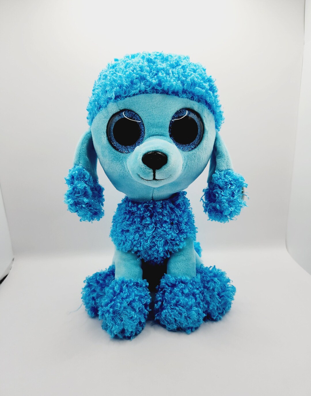 Vintage Ty Beanie Boo 'mandy' the Blue Poodle Dog (medium 9 Inch) - Etsy