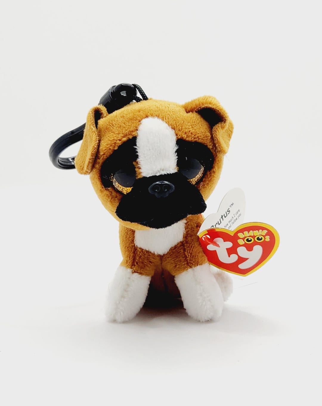 Vintage Ty Beanie Boo brutus the Boxer Dog Key Clip 4 Inch - Etsy