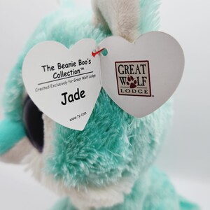 Ty Beanie Boo 'jade' the Fox Great Wolf Lodge Exclusive medium 9.5 Inch ...