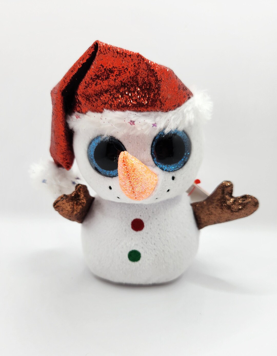 Vintage Ty Beanie Boo 'flurry' the Snowman (6 Inch) - Etsy
