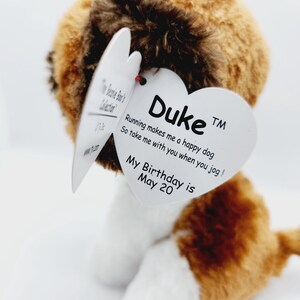 Vintage Ty Beanie Boo 'duke' the St. Bernard Dog (6 Inch) - Etsy