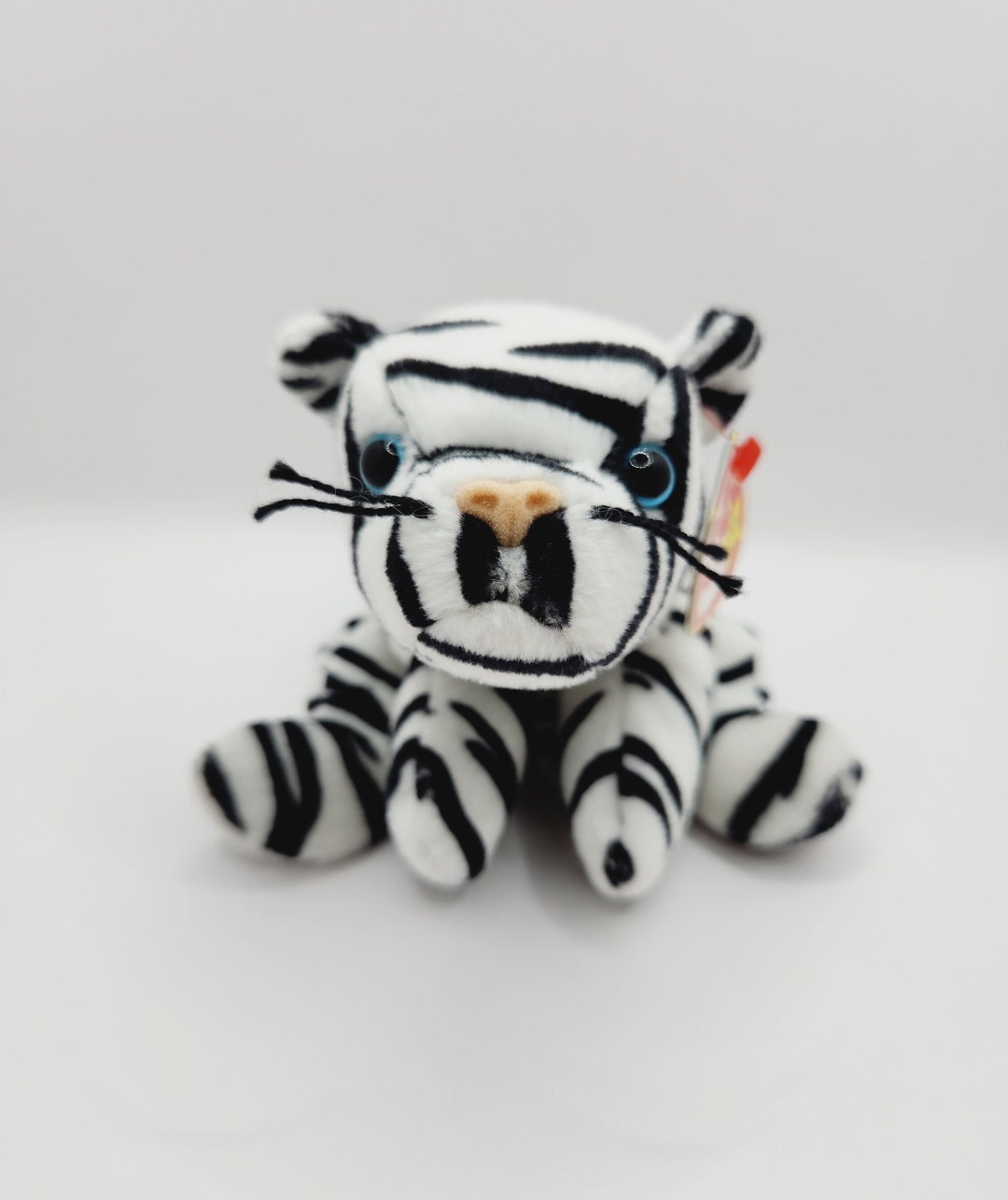 Ty Beanie Baby 'blizzard' the White Tiger 8 Inch - Etsy