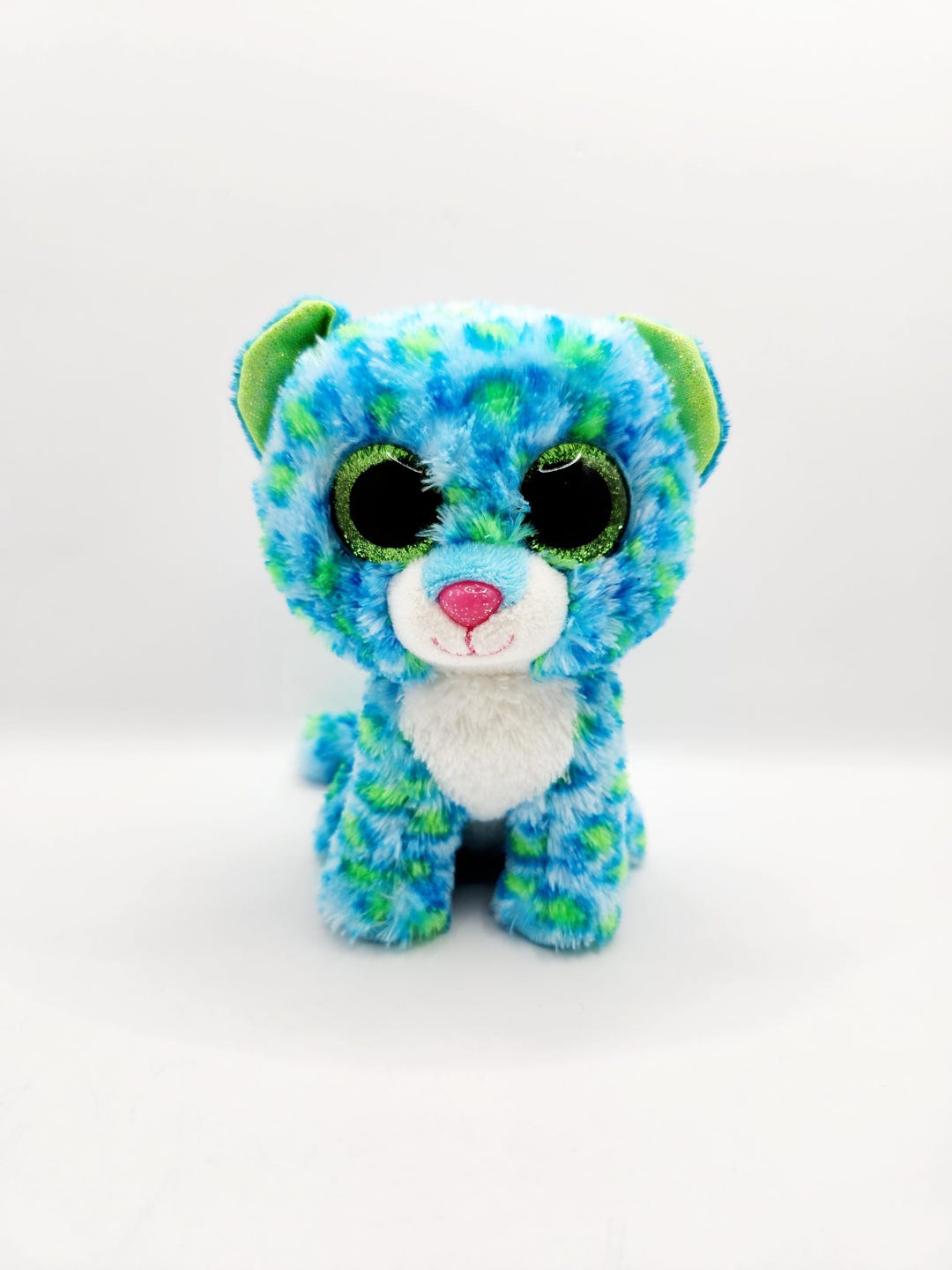 Vintage Ty Beanie Boo "leona" the Blue Leopard (6 Inch) - No Hang Tag ...