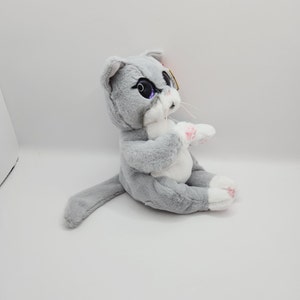 Vintage Ty Beanie Bellies Collection 'morgan' the Gray Cat 6 Inch - Etsy