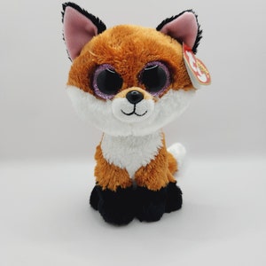 Vintage Ty Beanie Boo 'slick' the Fox 6 Inch - Etsy