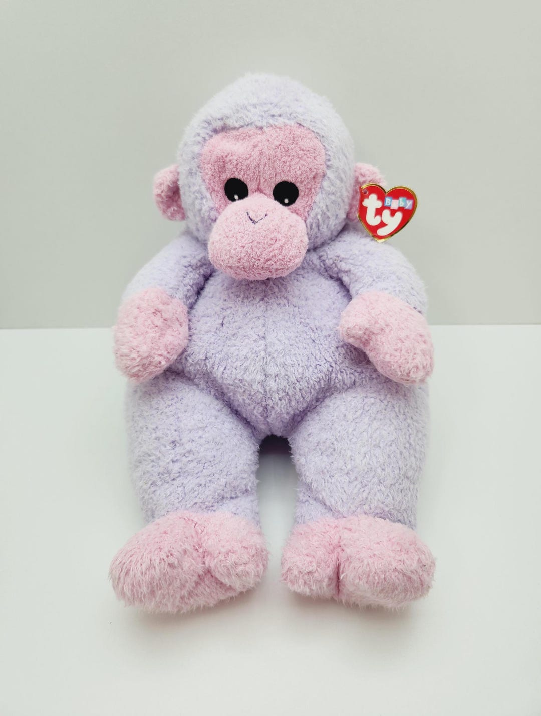 Vintage Ty Baby Pillow Pals “monkeybaby” the Purple Monkey With Rattle ...