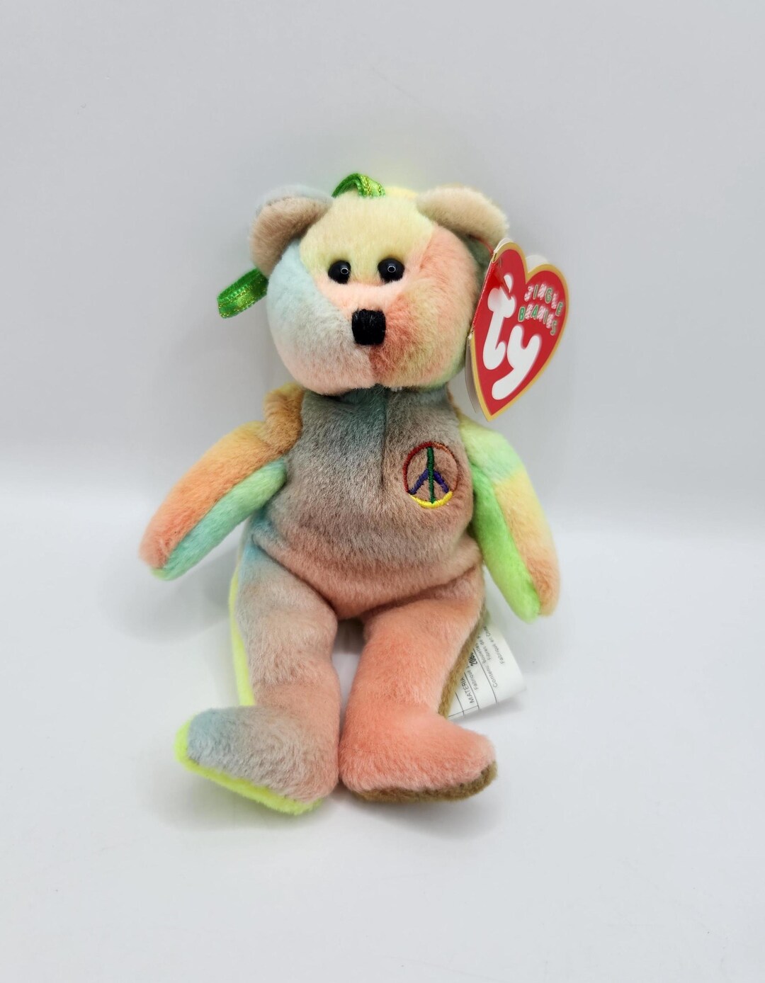 Ty Jingle Beanie Bear "peace" the Bear - Holiday Tree Ornament (4 Inch ...