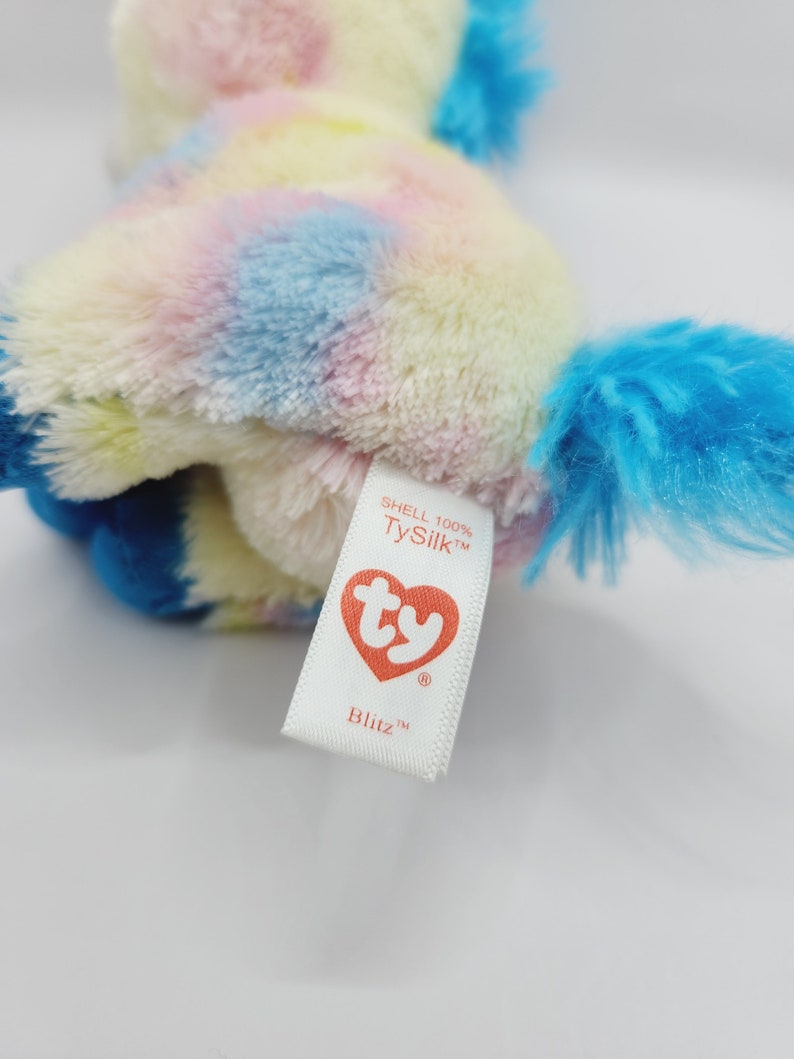 Ty Beanie Boo 'blitz' the Colourful Unicorn (6 Inch) - Etsy UK