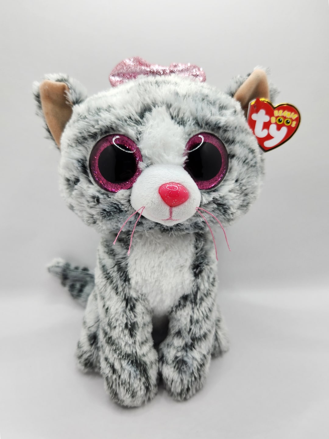 Vintage Ty Beanie Boo 'kiki' the Gray Tabby (medium 9 Inch) - Etsy