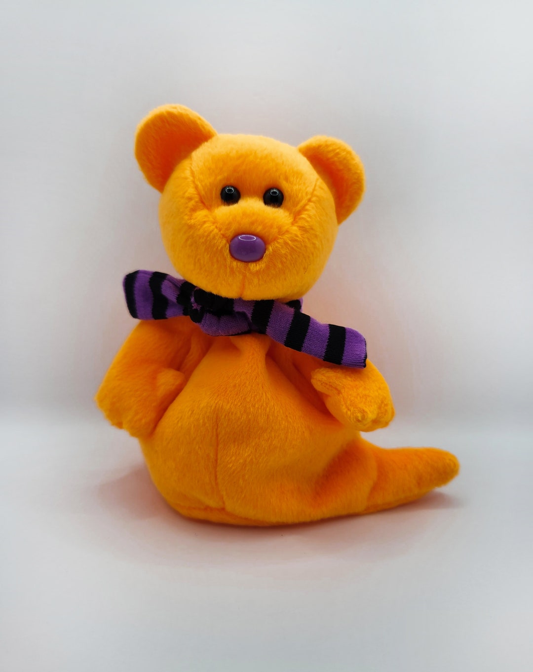 Vintage Ty Beanie Baby 'shivers' the Orange Ghost (7 Inch) - No Hang ...