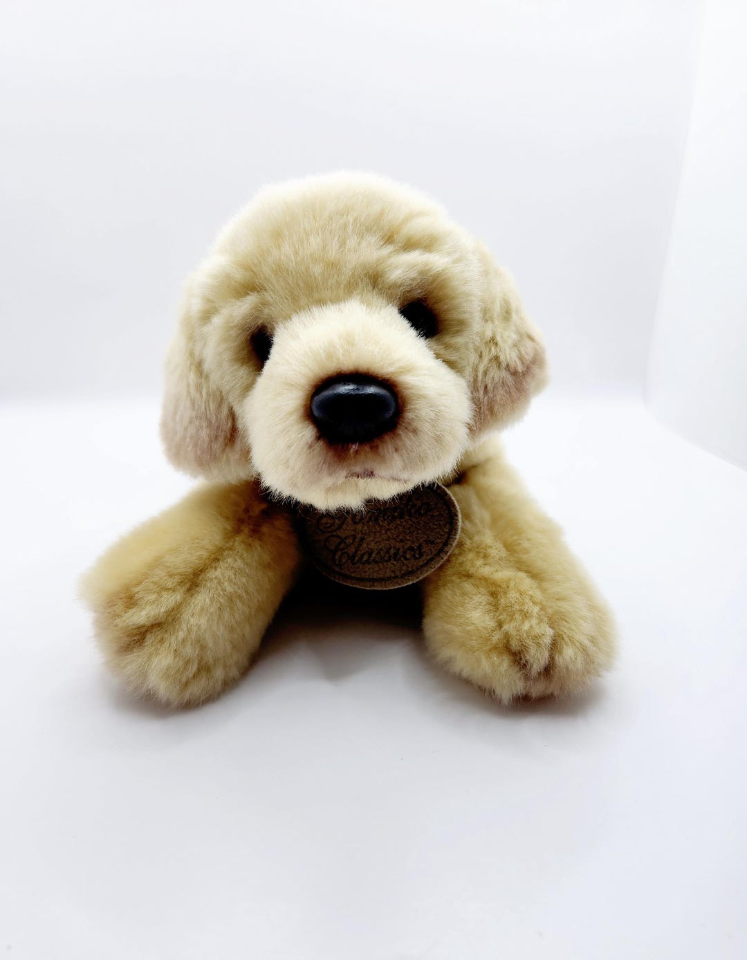 Vintage Russ Yomiko Classics Yellow Labrador Laying Down Dog Plush (11 ...