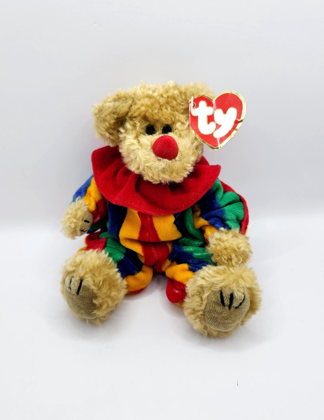 Vintage Ty Attic Treasures Collection "piccadilly" the Clown Bear (8 ...