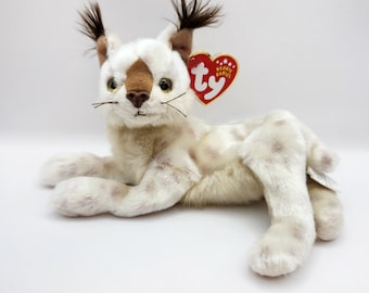TY Beanie Baby tracks the Lynx 6.5 Inch - Etsy