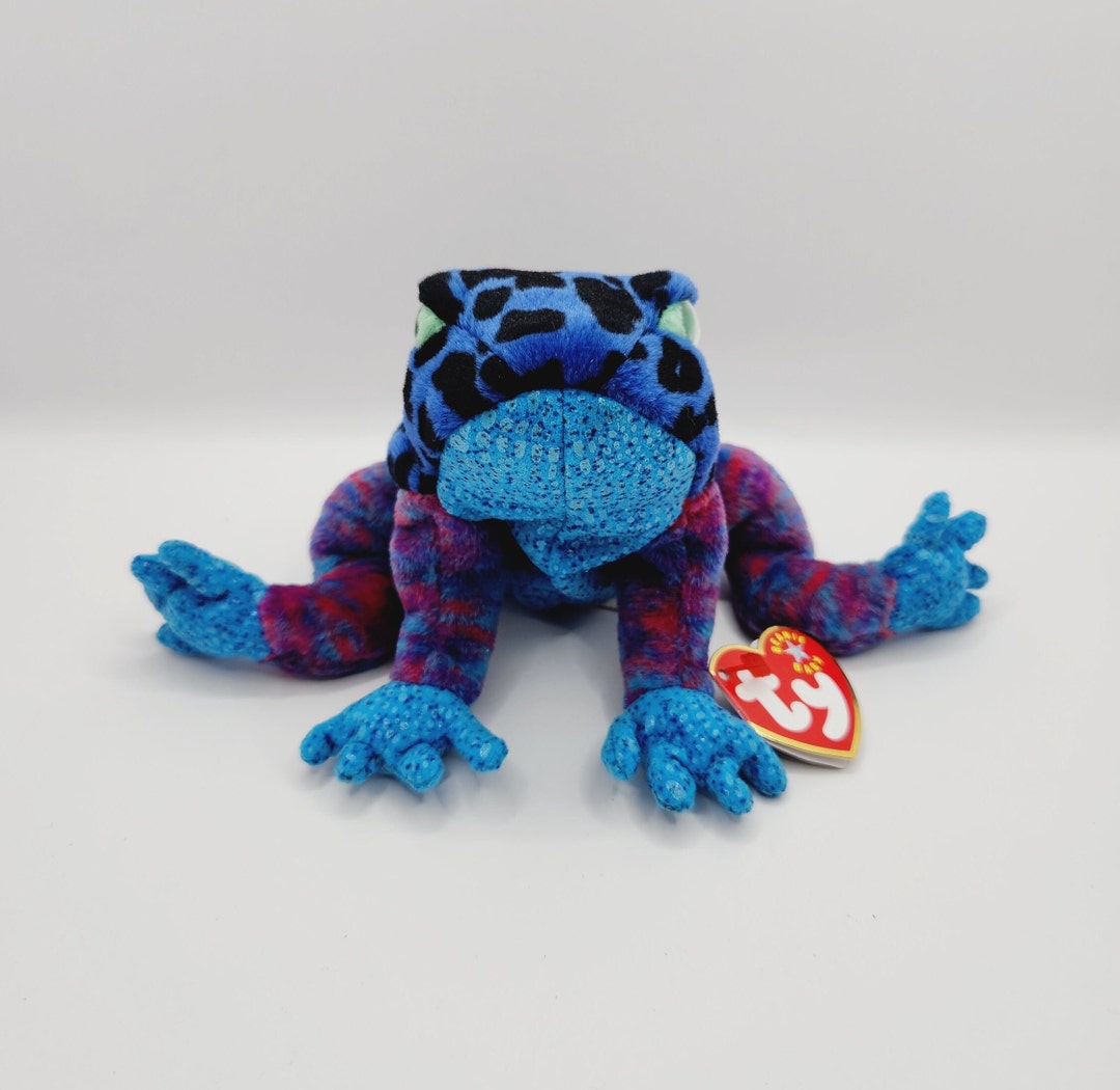Vintage TY Beanie Baby 'dart' the Frog 8 Inches - Etsy