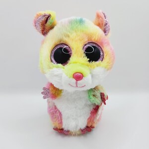 Vintage Ty Beanie Boo 'rodney' the Rainbow Hamster (6 Inch) - Etsy