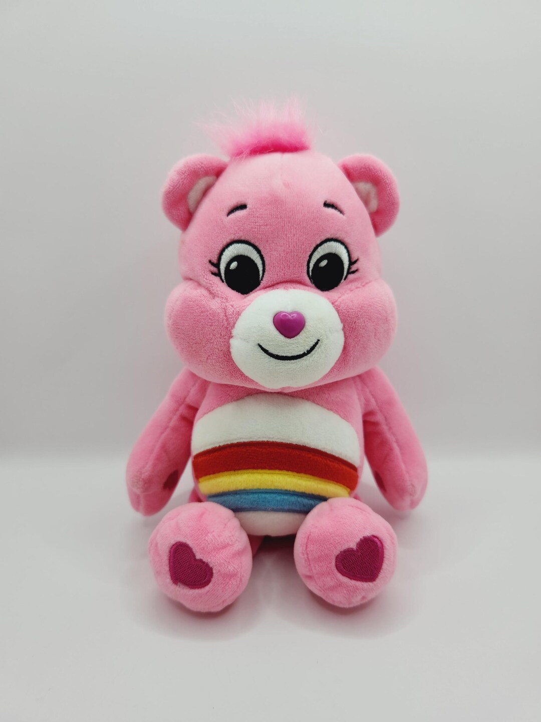 Vintage Care Bear Pink Rainbow Plush Toy (8 Inch) - Etsy