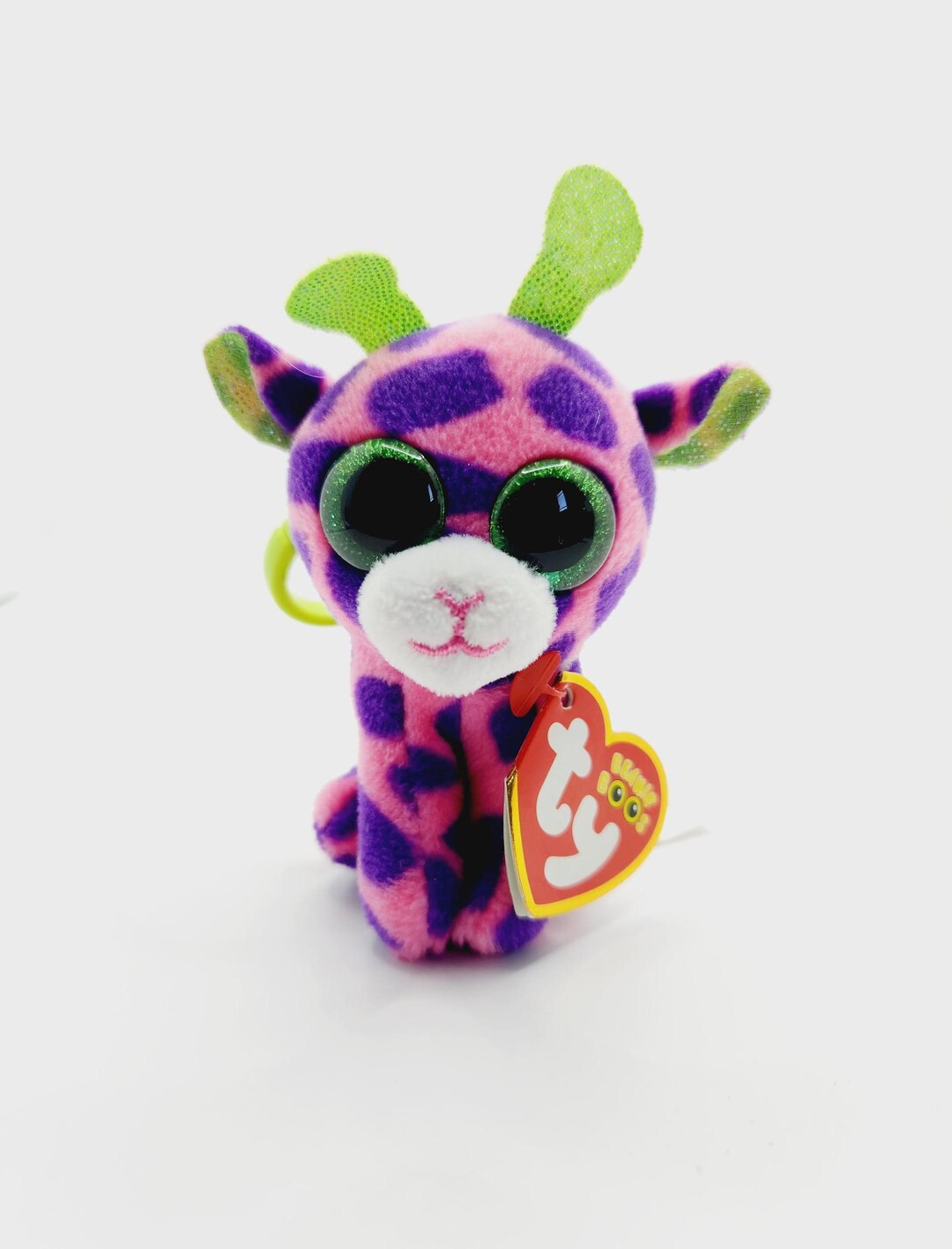 Vintage Ty Beanie Boo 'gilbert' the Pink Giraffe *key Clip* (3.5 Inch ...