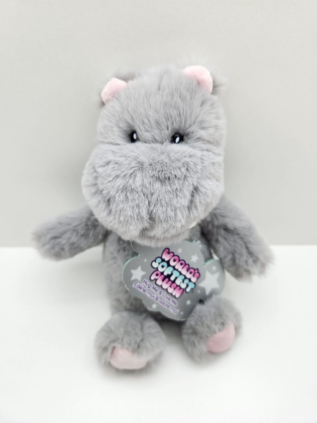 World's Softest Plush Hippo Super Soft With All Tags Attached (10 Inch ...