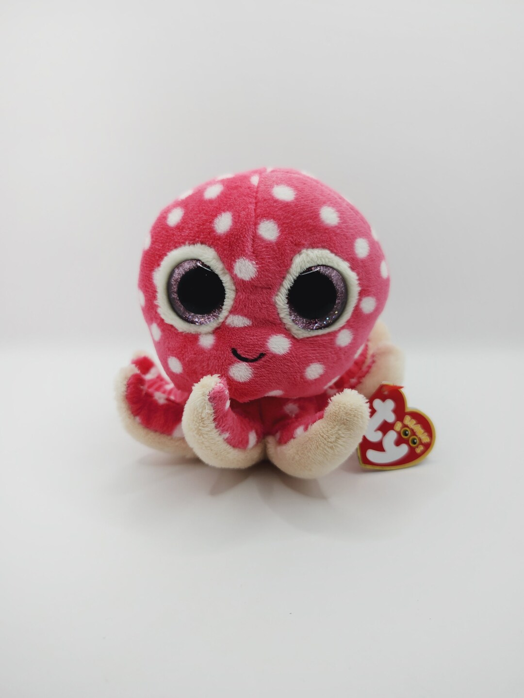 Vintage Ty Beanie Boo 'ollie' the Pink Octopus (4.5 Inch) Purple Tush ...