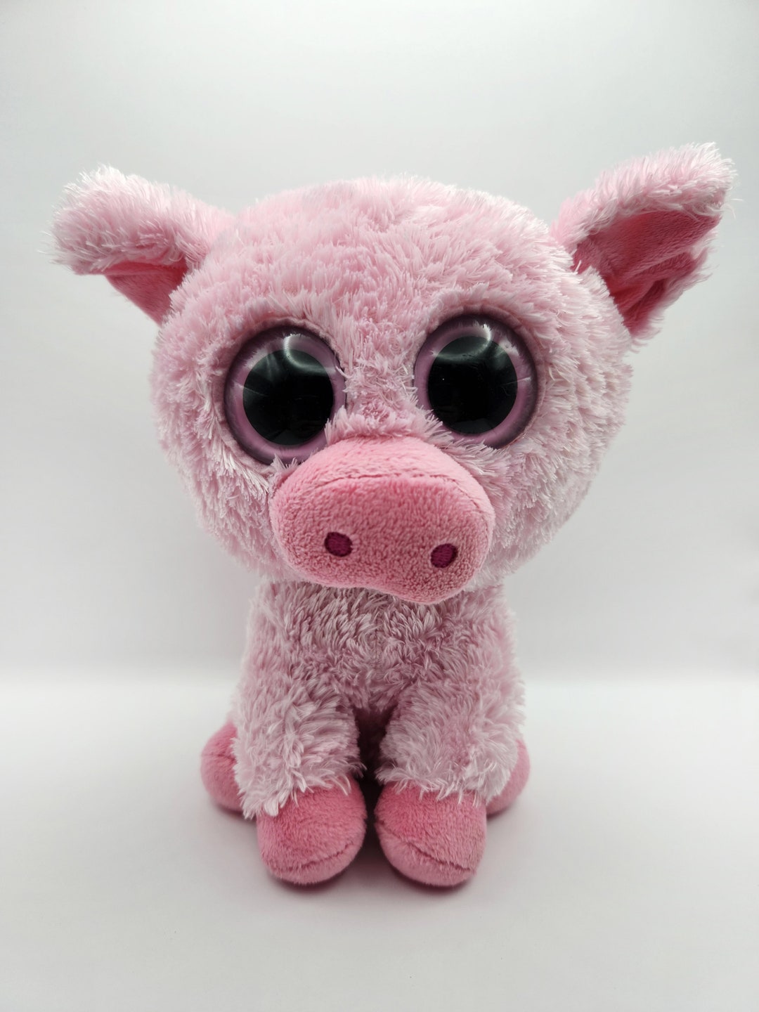 Ty Beanie Boo 'corky' the Pig 9 Inch Purple Tush Tag rare - Etsy