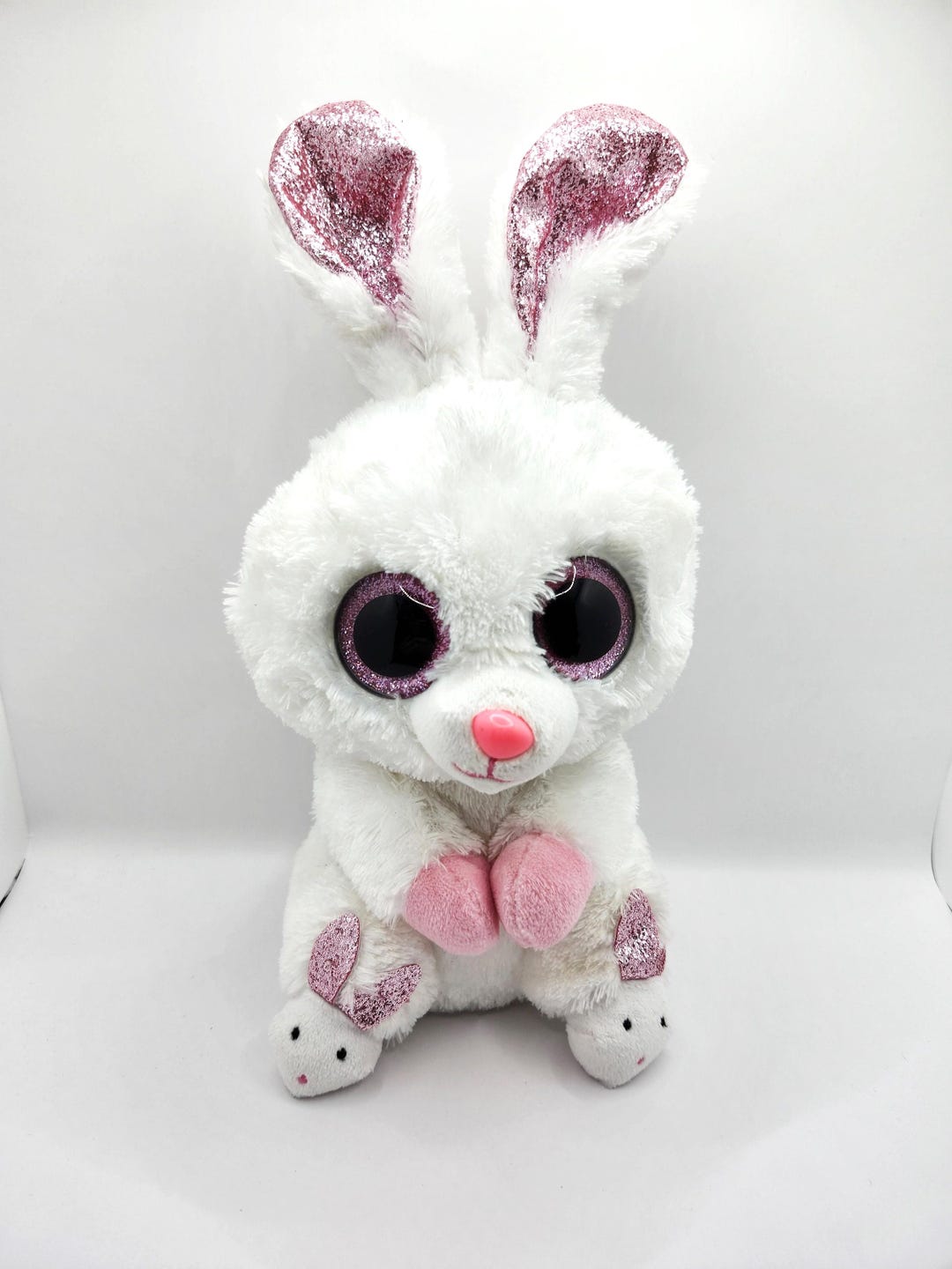 Ty Medium Beanie Boo 'slippers' Rabbit (medium 9 Inch) *rare* - No Hang ...
