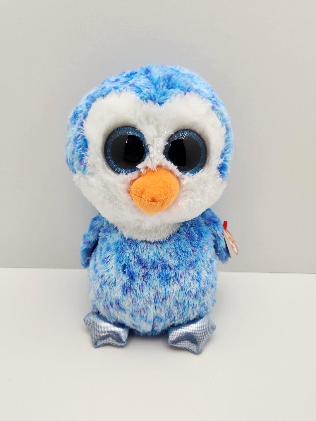 Vintage Ty Beanie Boo ''ice Cube" the Blue Penguin (medium 9 Inch) - Etsy
