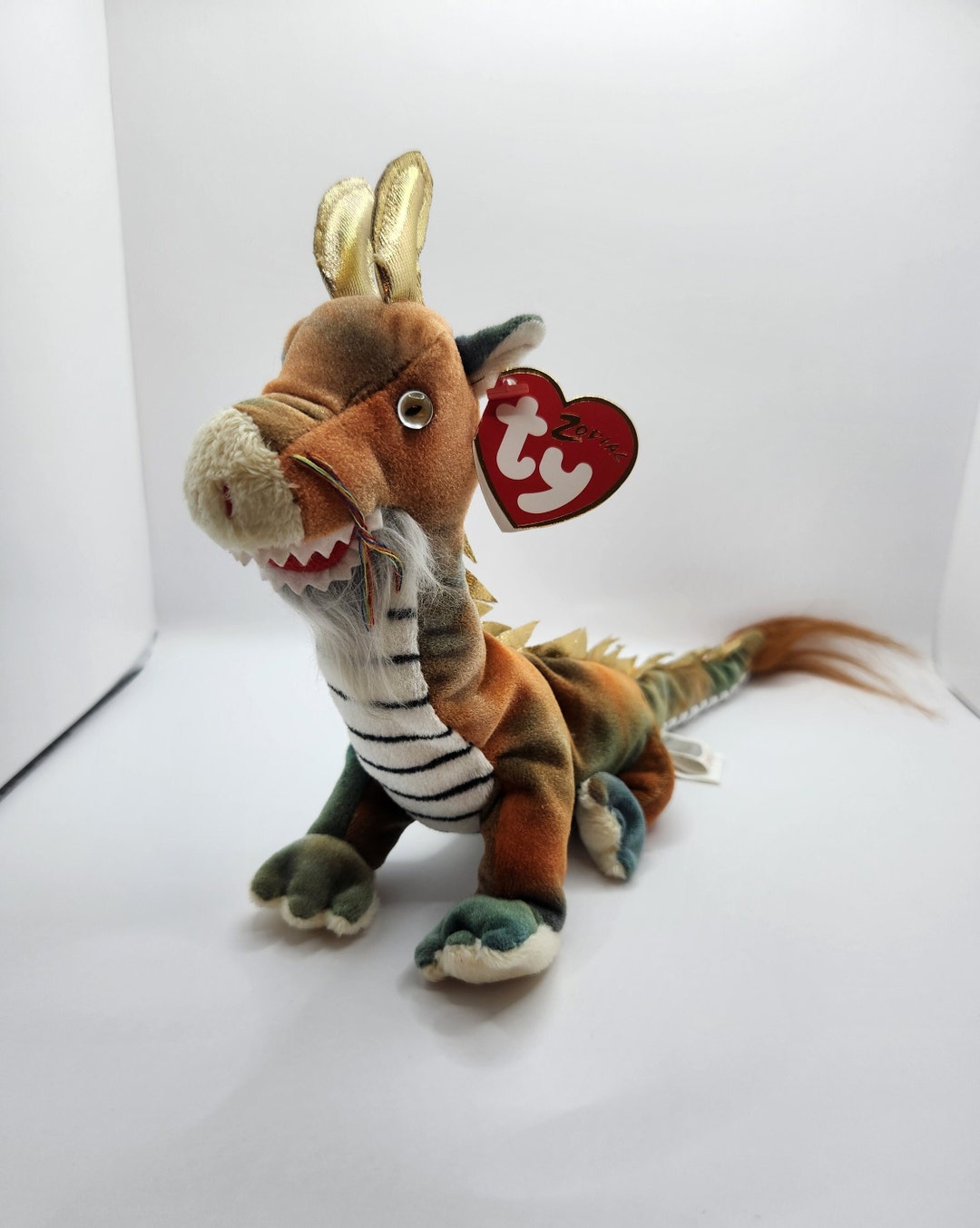 Ty Beanie Baby 'dragon' the Chinese Zodiac Dragon (11 Inch) - Colours ...