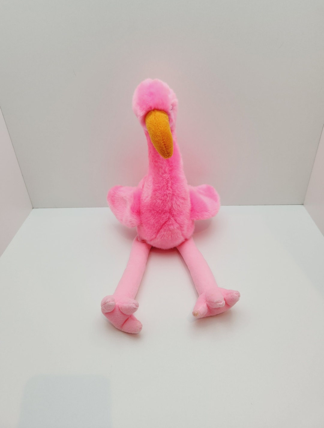 Vintage Ty Beanie Buddy 'pinky' the Flamingo (15 Inch) - No Hang Tag - Etsy