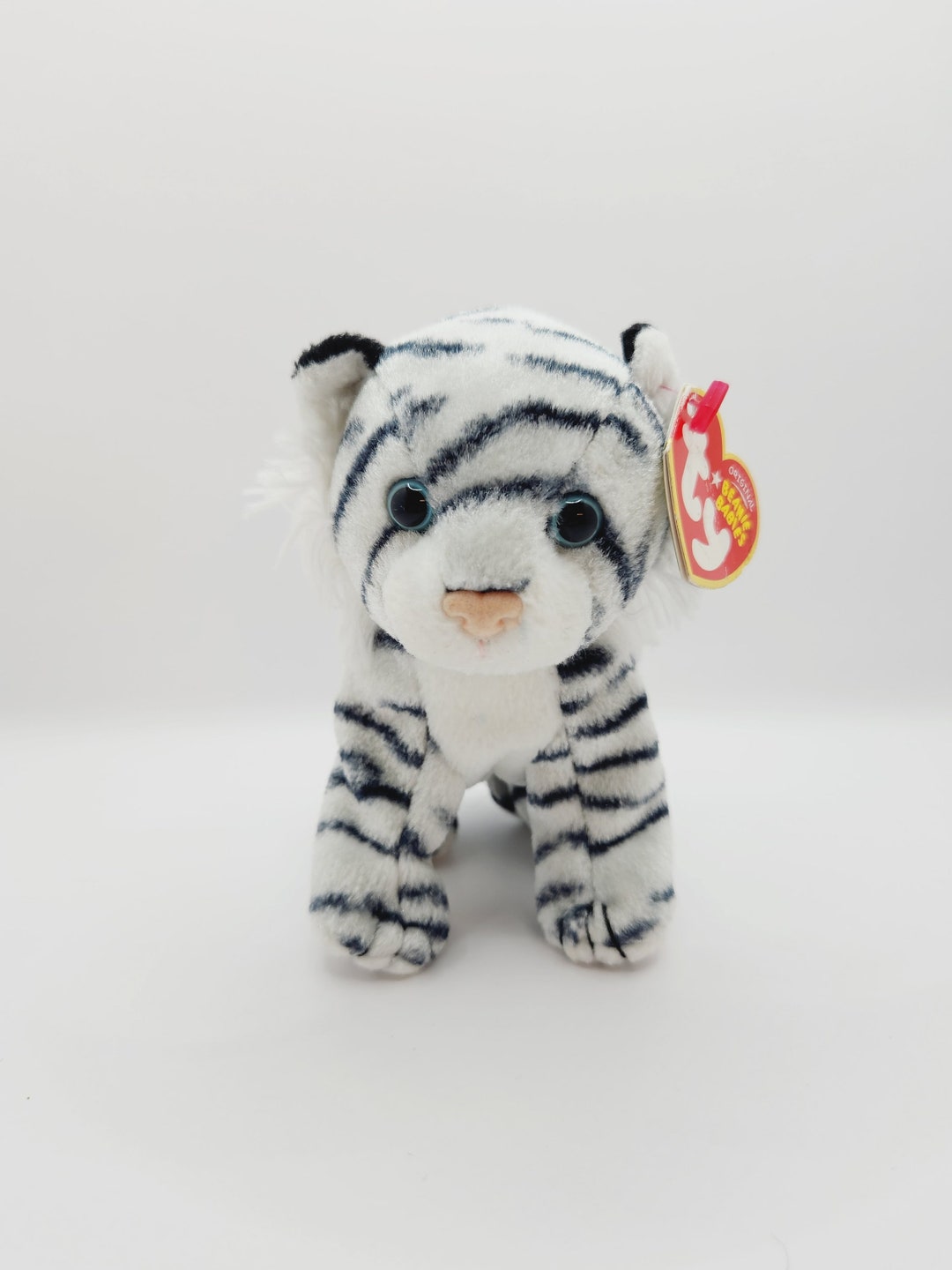 Ty Beanie Baby 'teegra' the White Tiger 5 Inch - Etsy