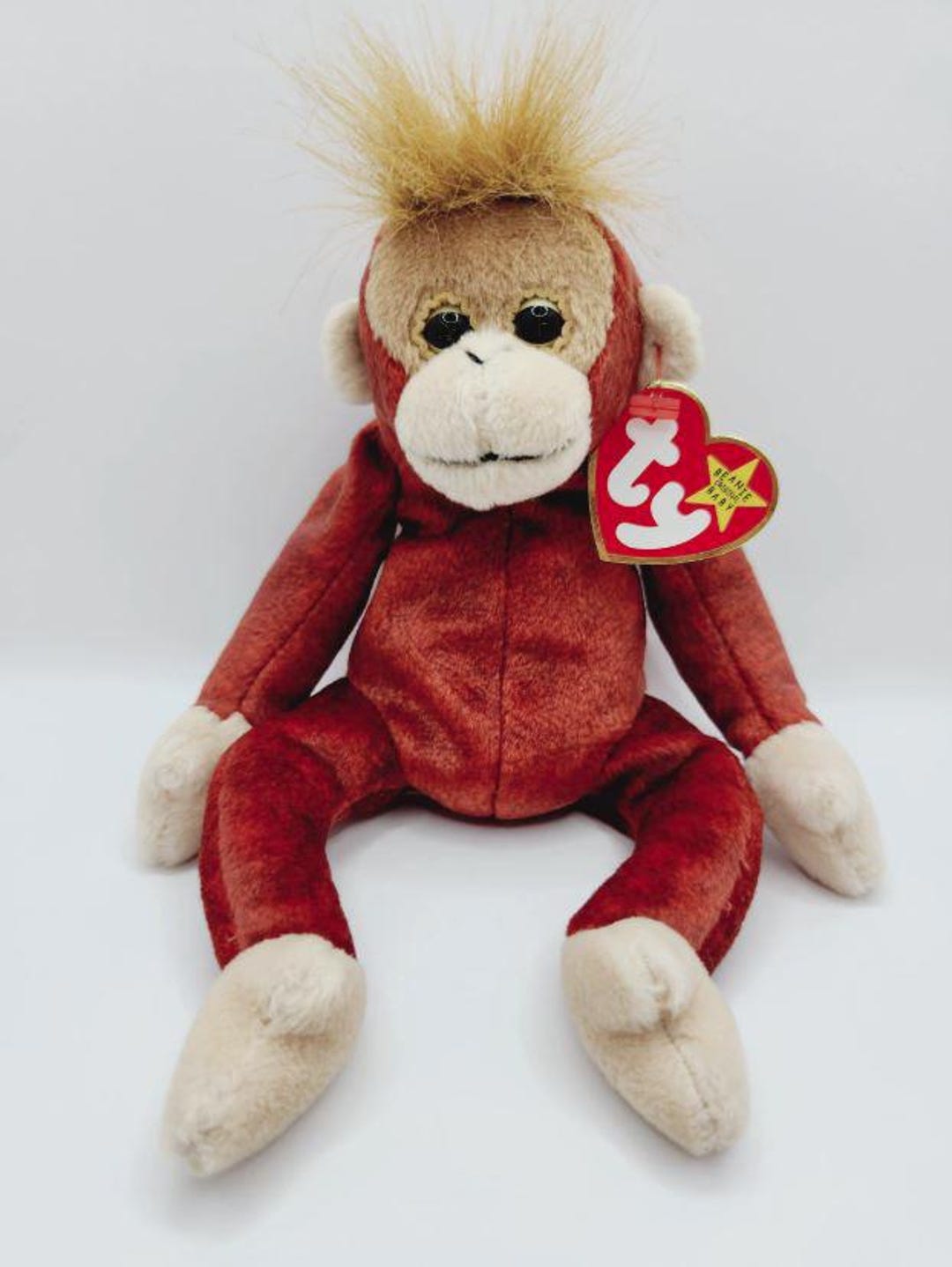 Vintage Ty Beanie Baby schweetheart the Orangutan Monkey 8.5 Inch Etsy UK