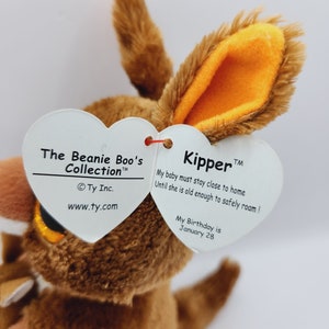 Ty Beanie Boo 'kipper' the Kangaroo 6 Inch - Etsy