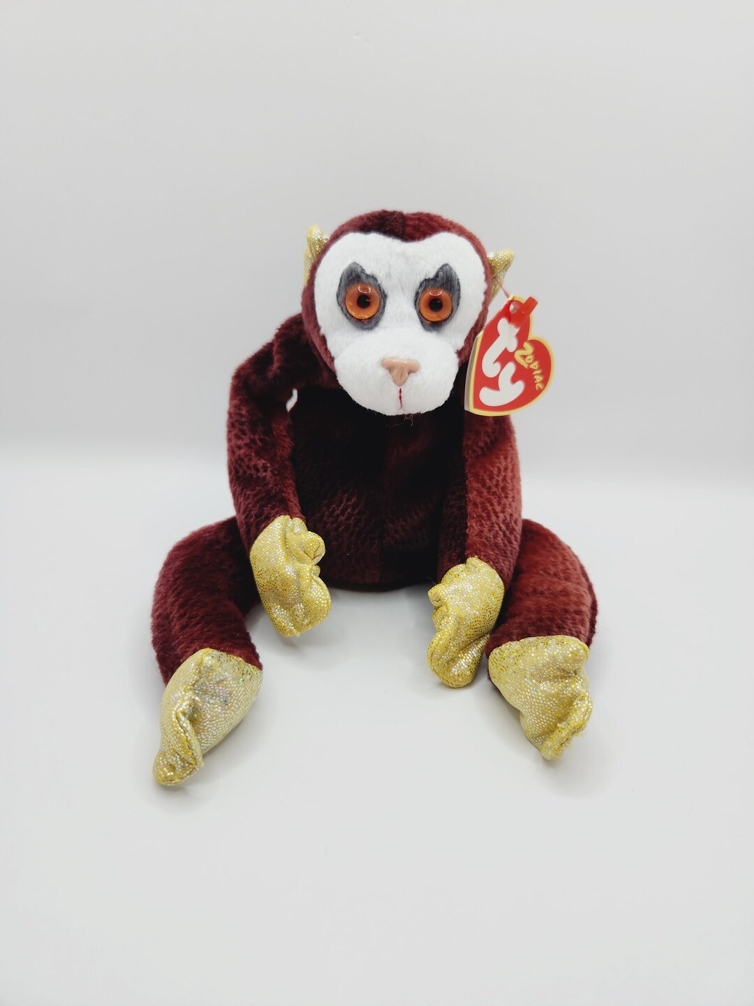 Vintage Ty Beanie Baby 'monkey' the Chinese Zodiac Monkey (6 Inch) - Etsy