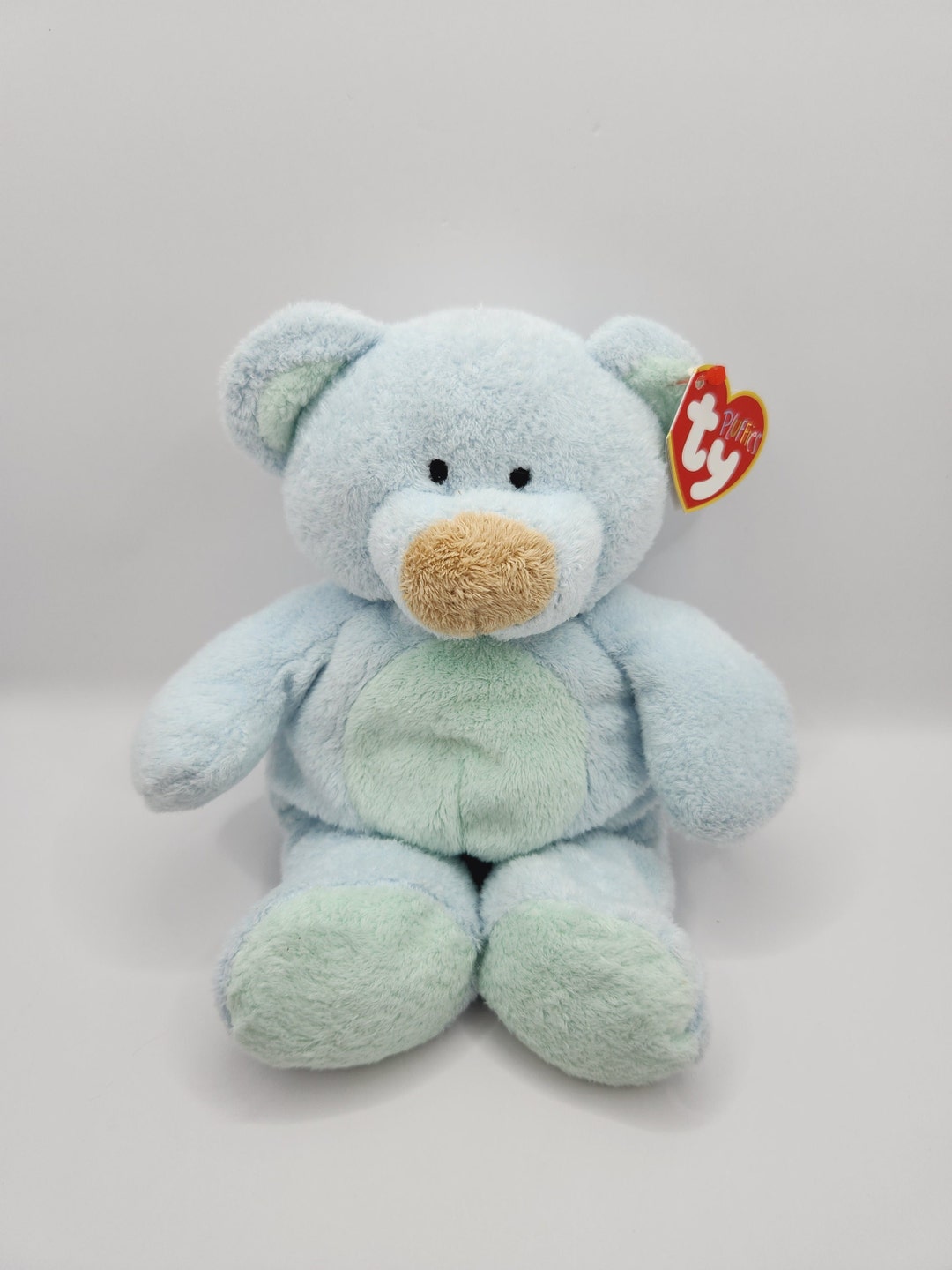 Vintage Ty Pluffies Collection 'bluebeary' the Blue Bear rare 8 Inch - Etsy