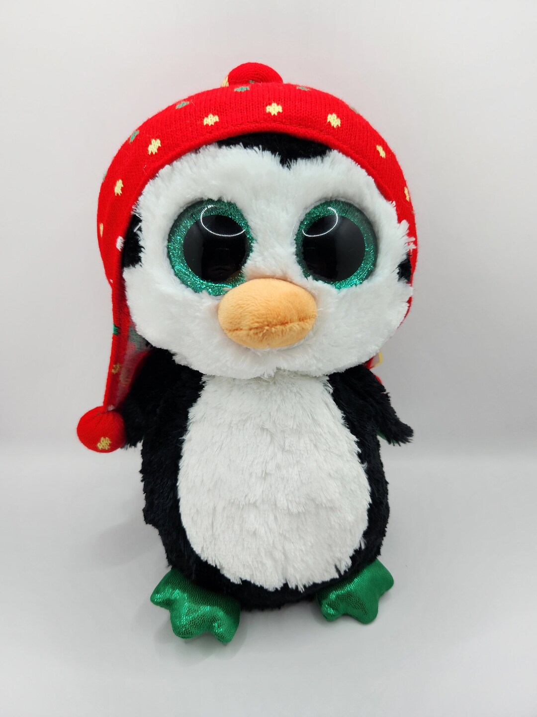Vintage Ty Beanie Boo 'freeze' the Penguin Wearing a Hat (medium 9 Inch ...