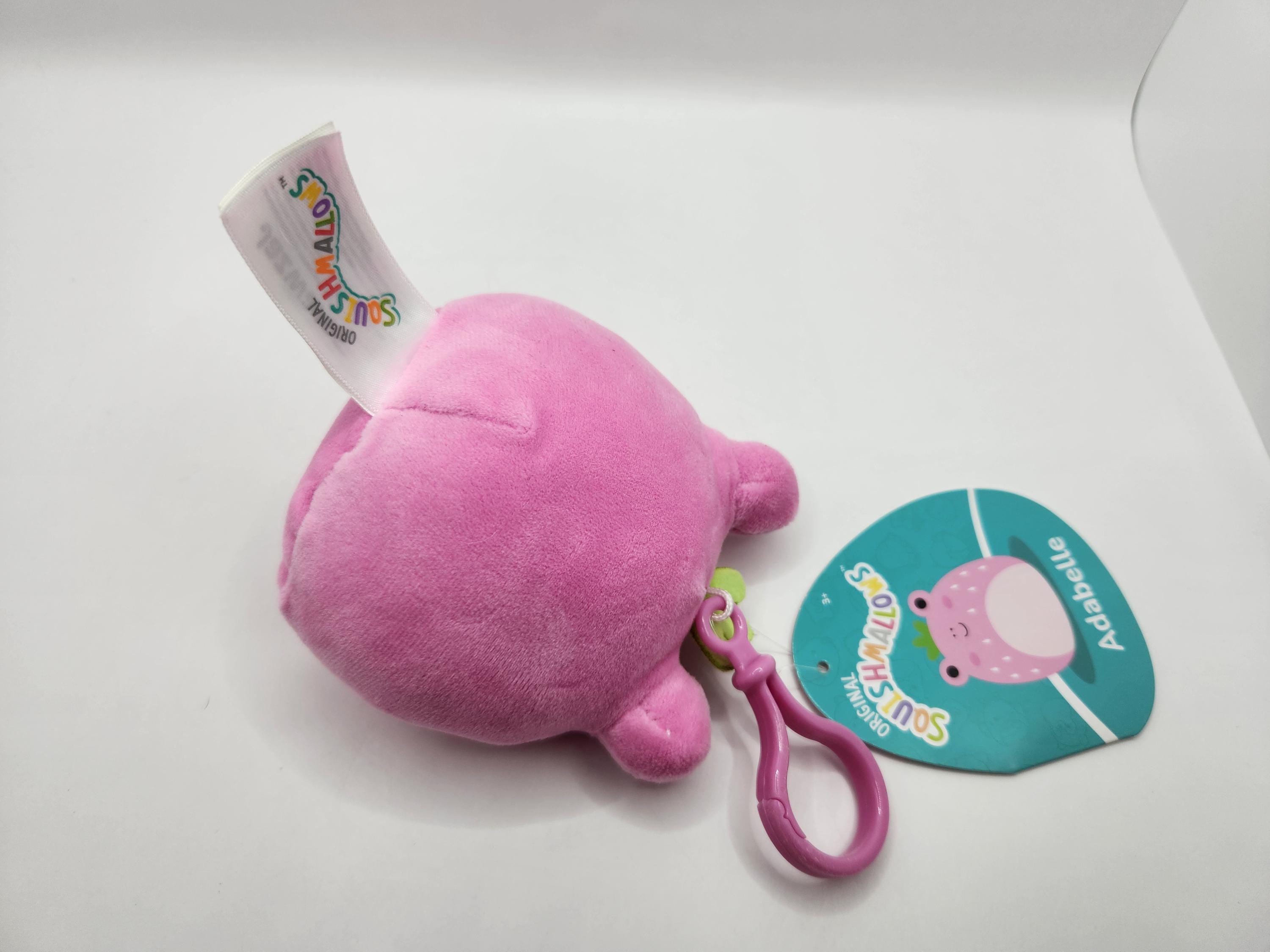 Squishmallow "adabelle" the Pink Strawberry Frog Plush (3.5 Inch) - Key ...
