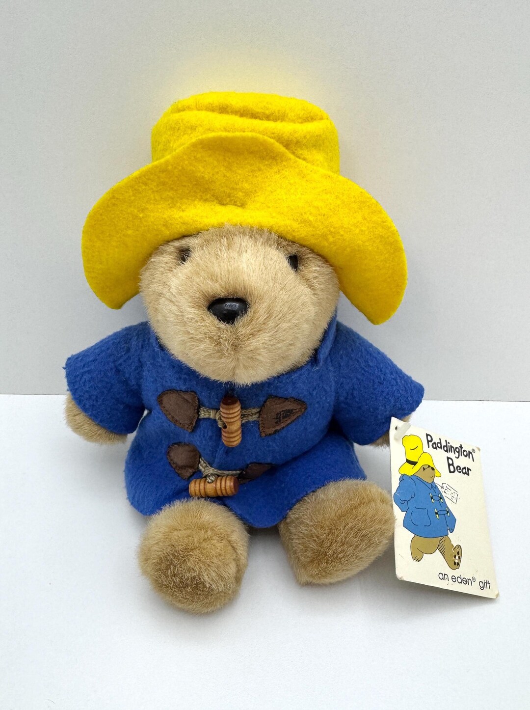 Vintage Paddington Bear Plush - Eden Toys (10 Inch) - Yellow Hat - Etsy
