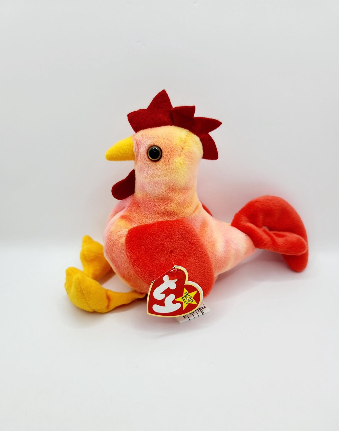 Vintage Ty Beanie Baby "strut" the Rooster (6 Inch) - Handmade in ...